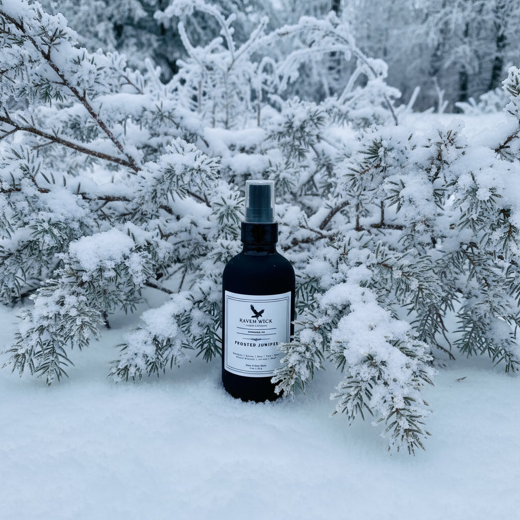 Frosted Juniper - Room & Linen Spray – Raven Wick Candle Company™
