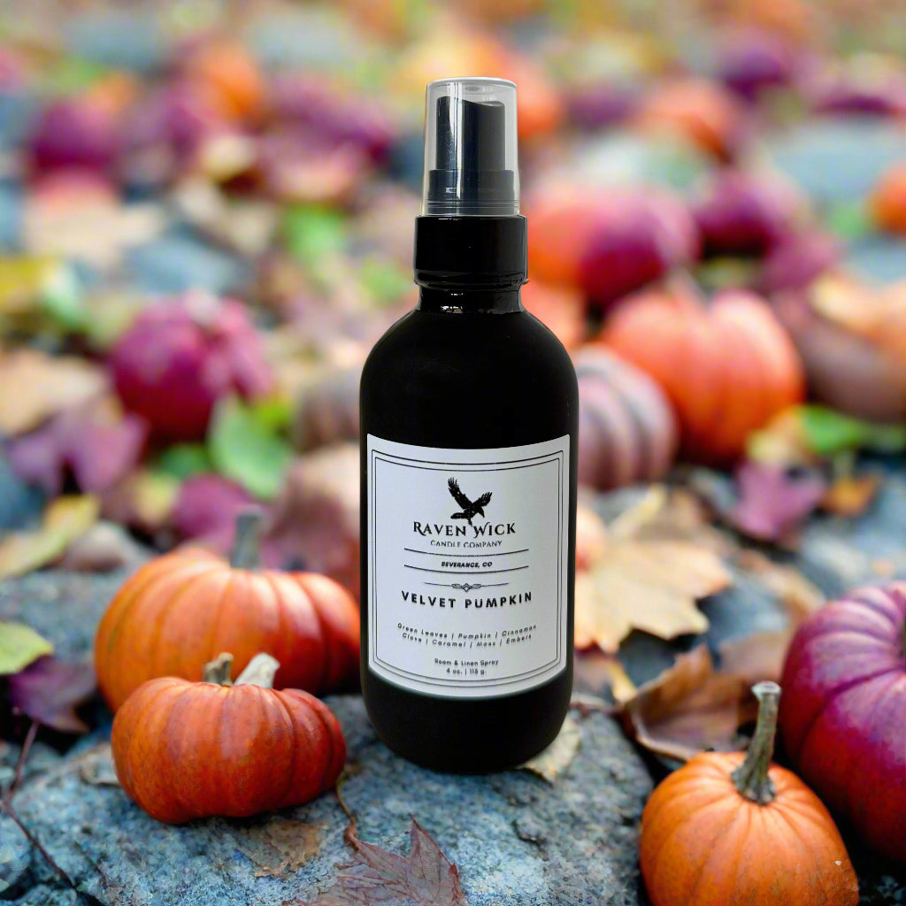 Velvet Pumpkin - Room & Linen Spray – Raven Wick Candle Company™